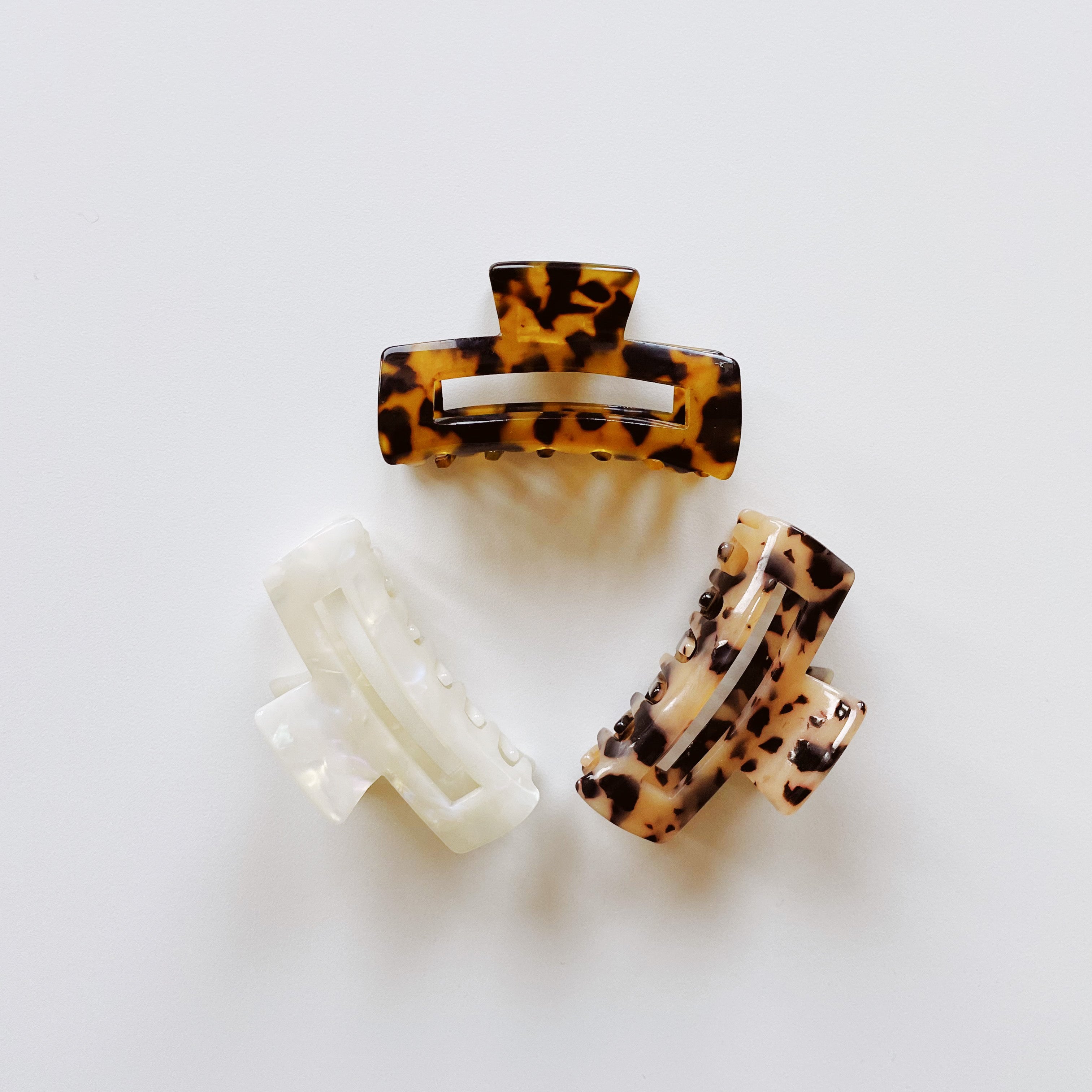 Claw Clip Trio – Camel Glow